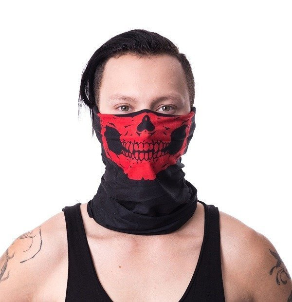 Ochraniacz snood czaszka Skull Snood | AKCESORIA ROCKOWE \ Czapki ...